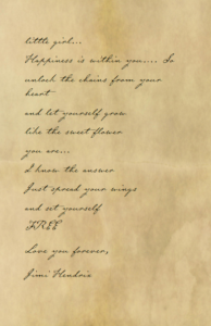 Jimi Hendrix's Rare Handwritten Letter - Vintage Letter Co.