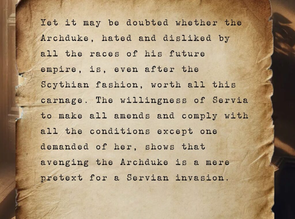Archduke Franz Ferdinand Assassination - A 1914 Letter Home