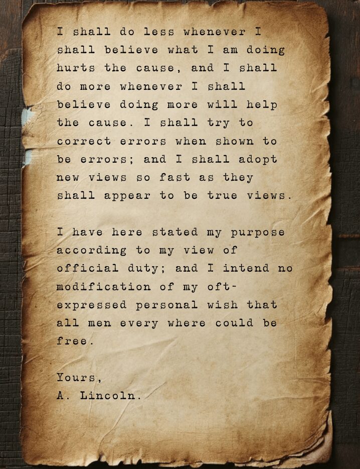 Emancipation Proclamation - The Positive Insights from His Letter to ...