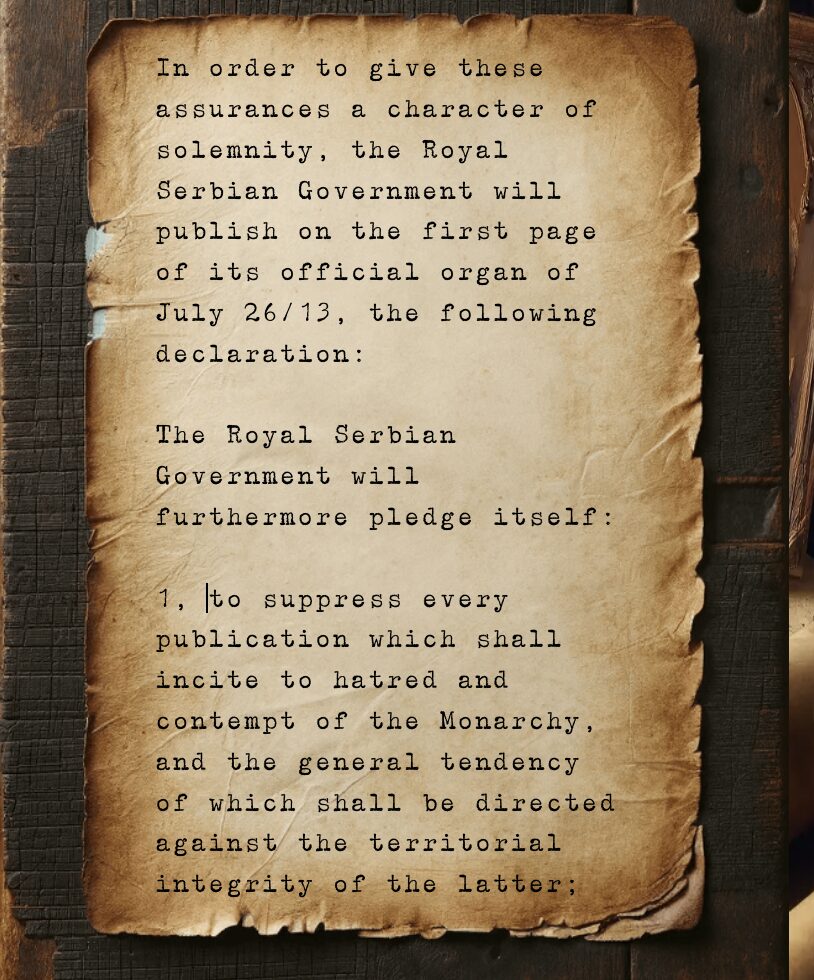 July Crisis 1914 Letter Timeline That Plunged the World War I