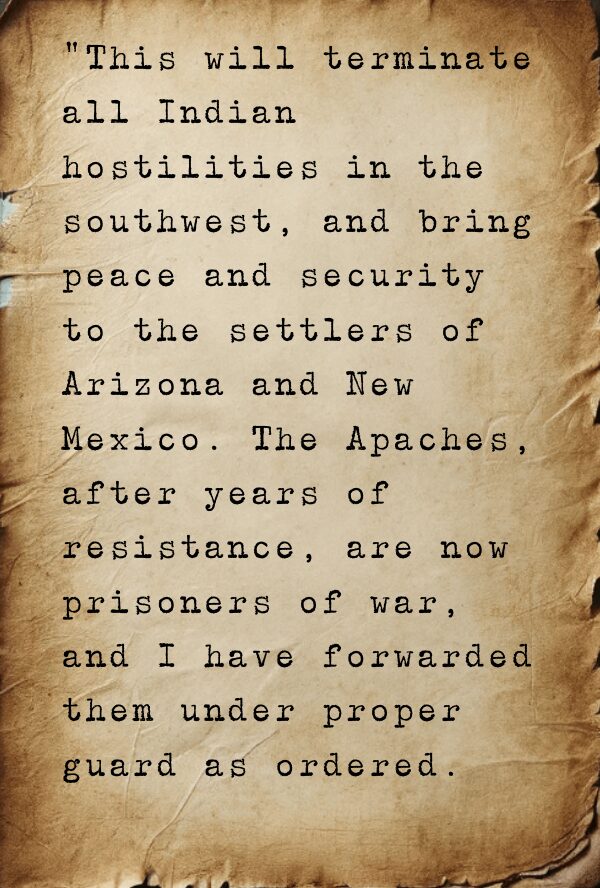 Letter of Geronimo Surrender: The End of Native American Resistance ...