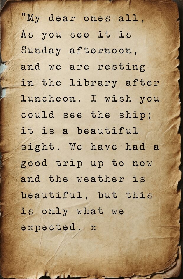 Esther's Letter Before the Titanic Sunk: A Chilling Prelude to A Disaster